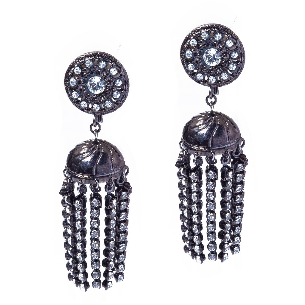palace crystal fringe earring – iris47