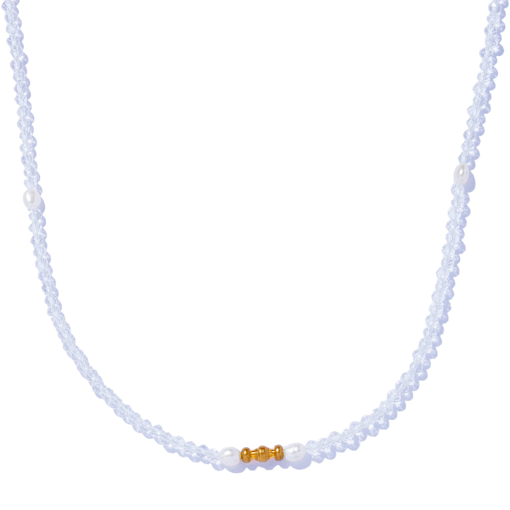 crystal glass chain necklace – iris47